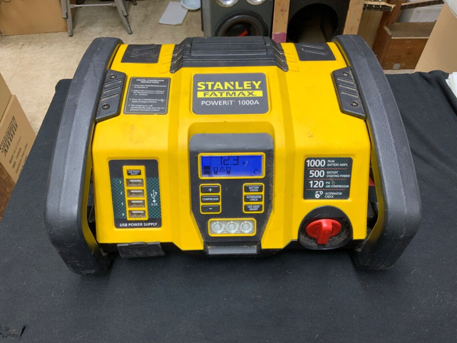 Stanley fatmax powerit 1000a manual: how to use, charge and reset the ...